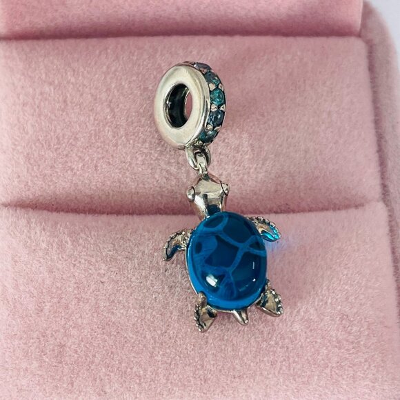 Pandora | Jewelry | Pandora Murano Glass Sea Turtle Dangle Charm | Poshmark
